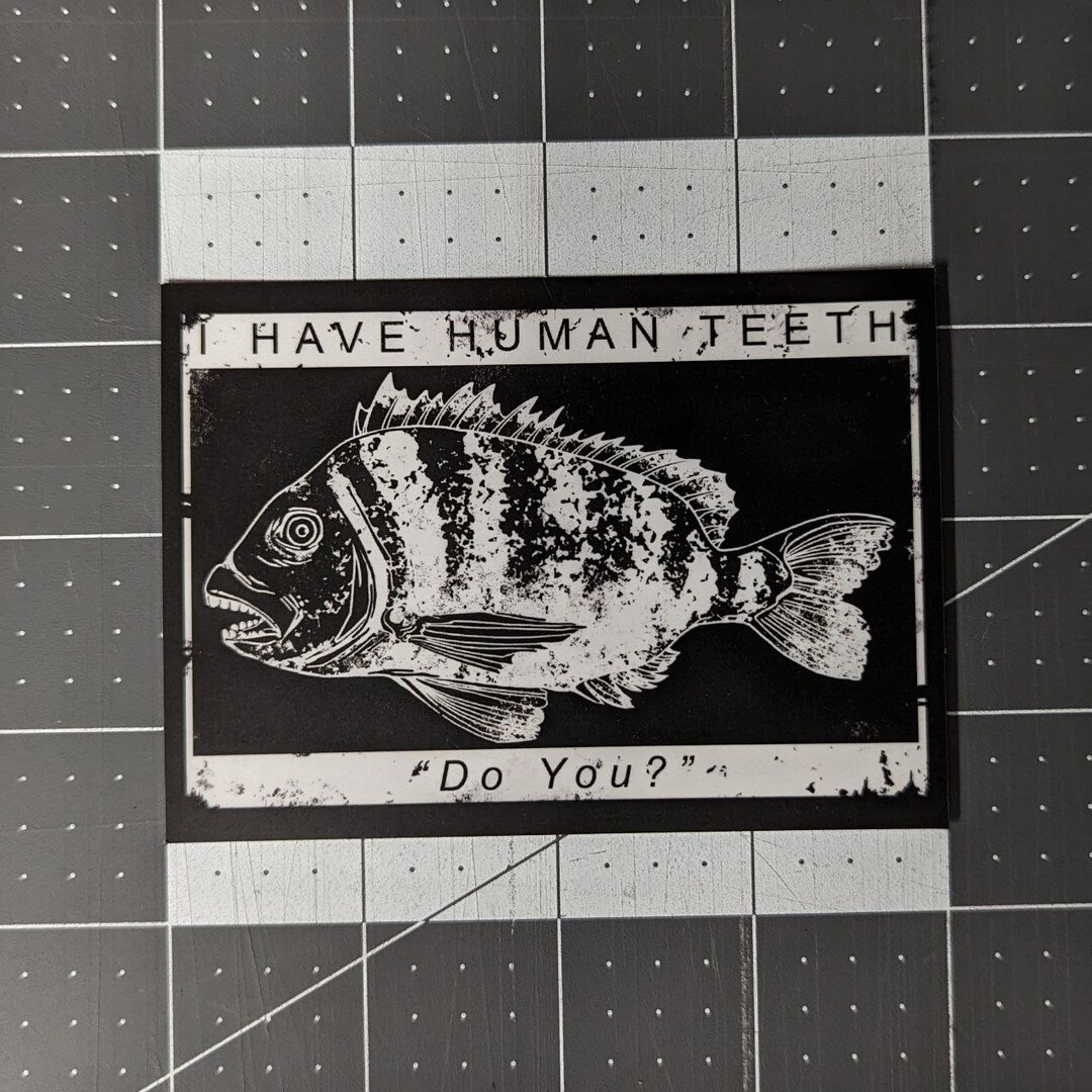 I HAVE HUMAN Teeth 4in Sticker - Etsy