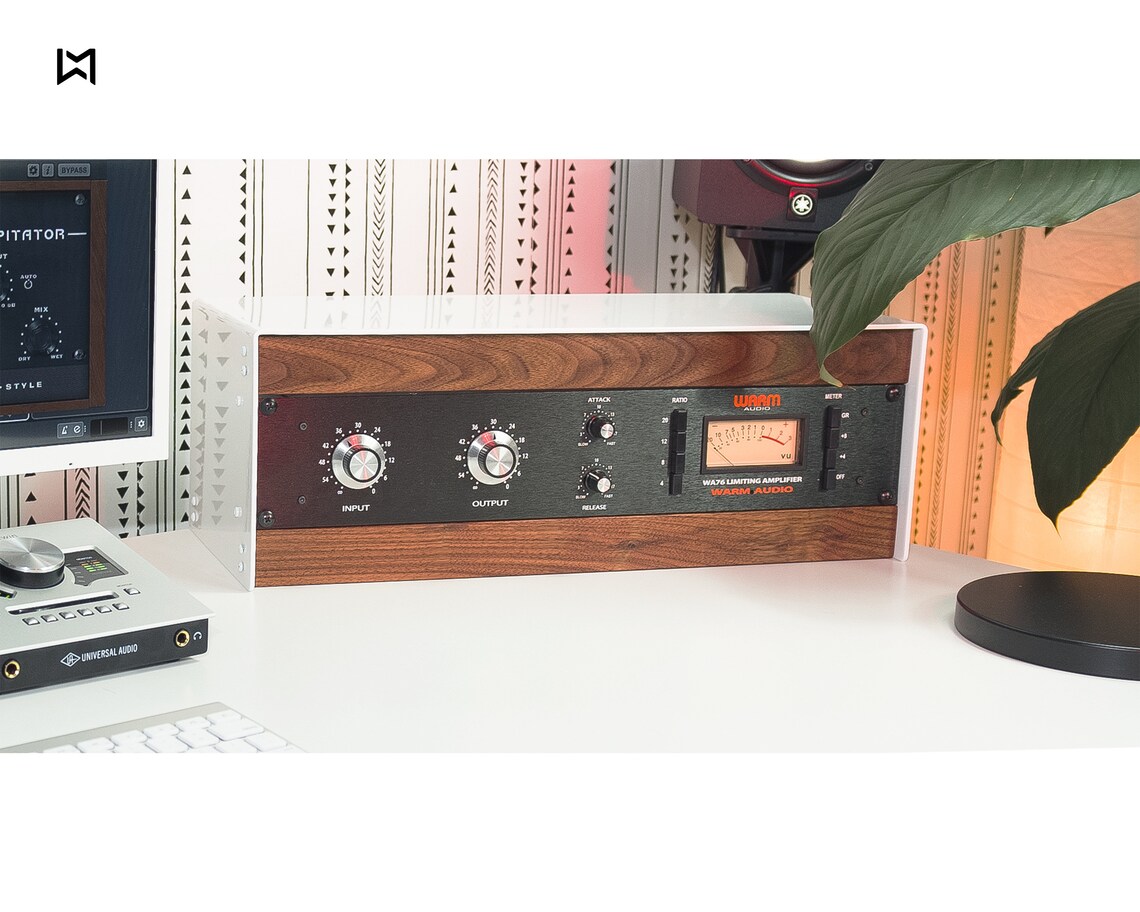 2U Rack WHITE Color Desktop Rack Walnut Wood Metal - Etsy