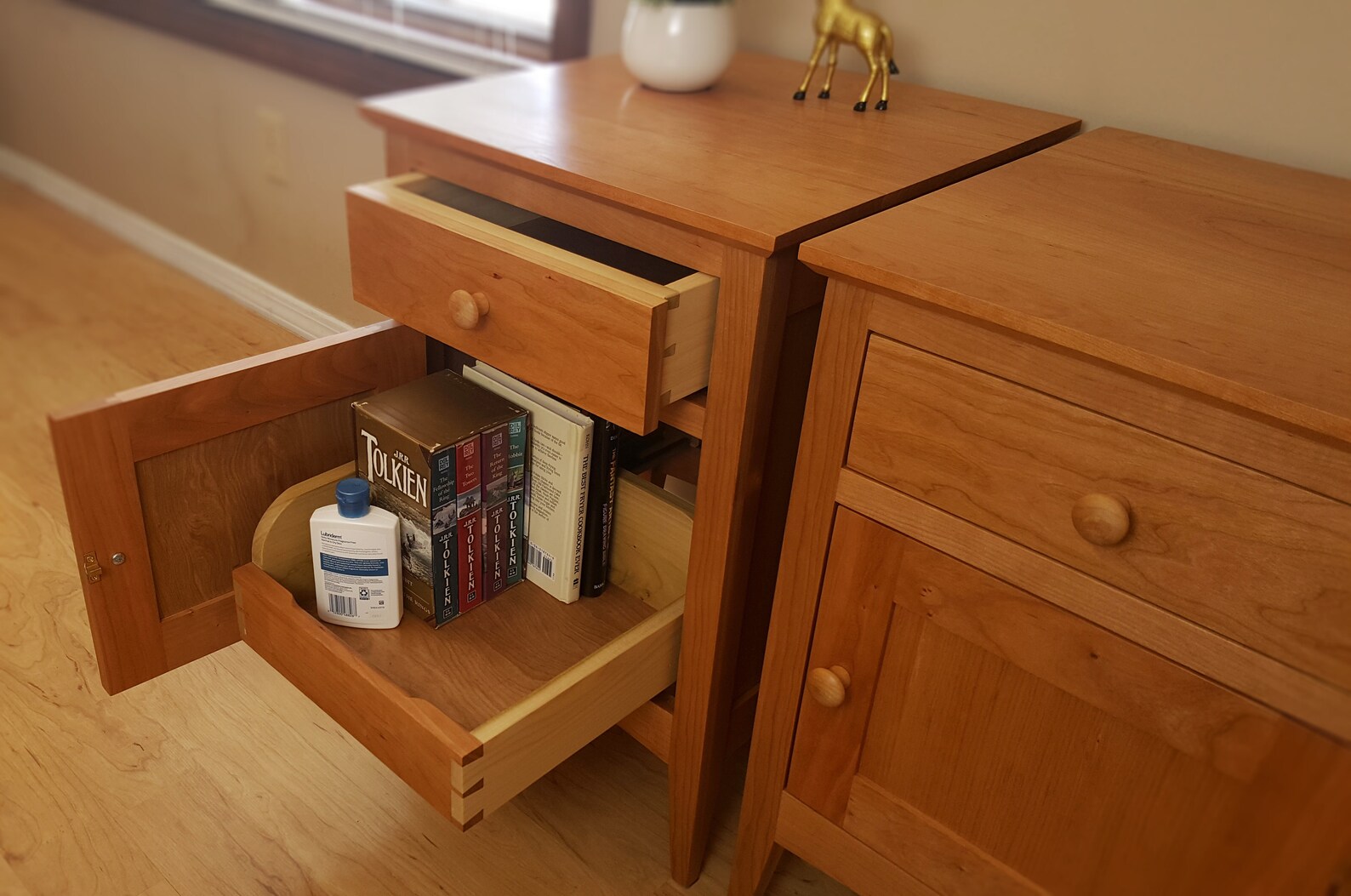 Custom Handmade Nightstands Set of 2 Inspired by a Shaker Style With a ...