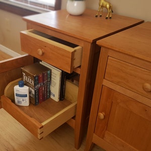 Custom Handmade Nightstands Set of 2 Inspired by a Shaker Style With a ...