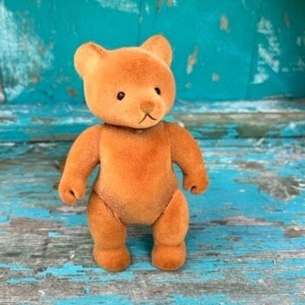 Flocked Teddy Bear - Etsy