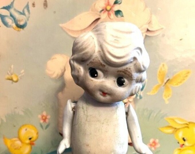 Vintage 40s Bisque Kewpie Doll Hand Painted Made in Japan Figurine ...
