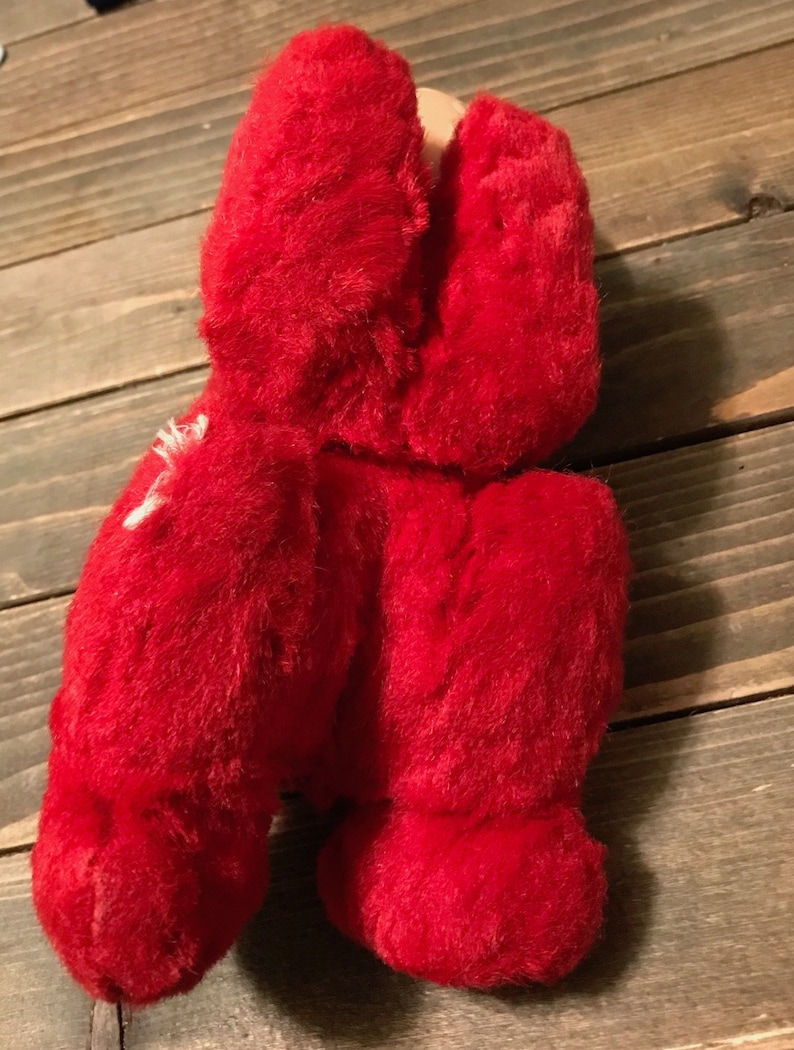 Vintage Red Plush Sleeping Baby With Rubber Face Small Baby - Etsy
