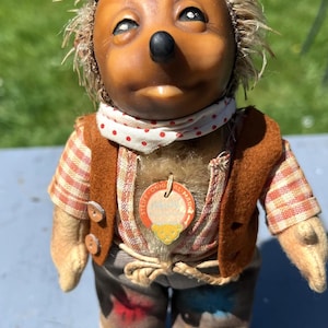 Vintage 60s Steiff Mecki Hedgehog Boy Doll Made in Austria Collectable ...