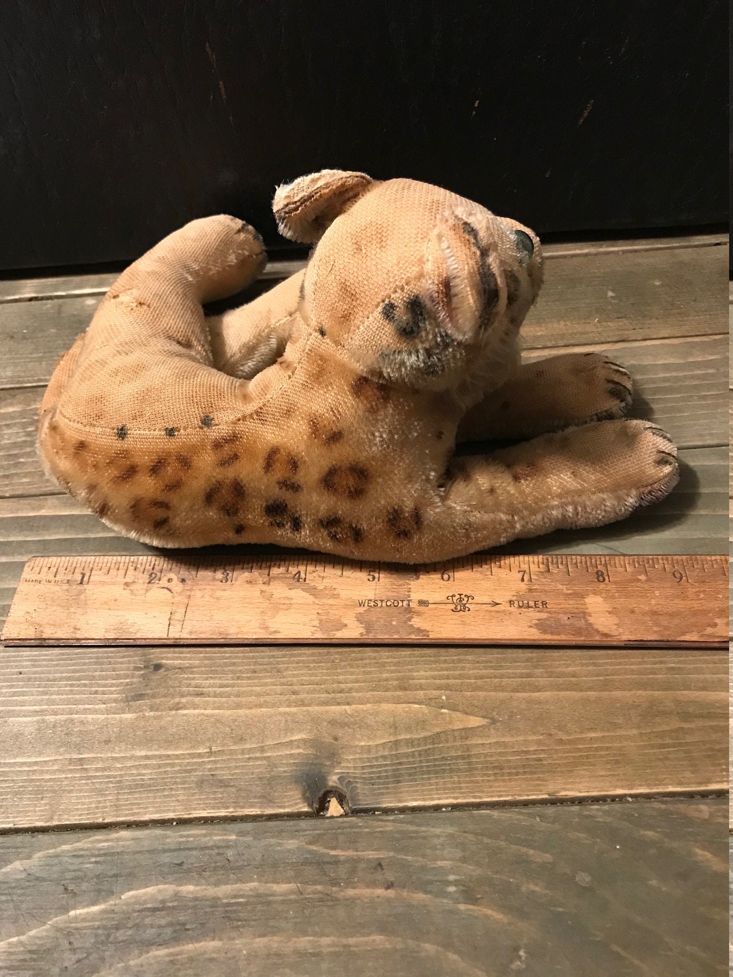 Vintage 50s Steiff Mohair Leopard Cheetah Cat Stuffed Animal | Etsy