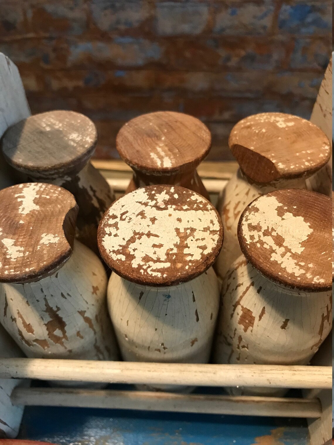 Vintage 50s Wood Milkman Pull Toy Sifo Co Milk Bottles in - Etsy