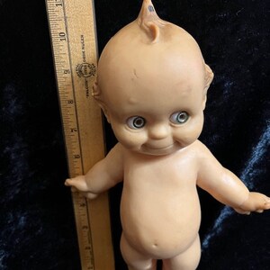 Vintage 60s Large Rubber Plastic Kewpie Doll Rose O'neill 11 Tall With ...
