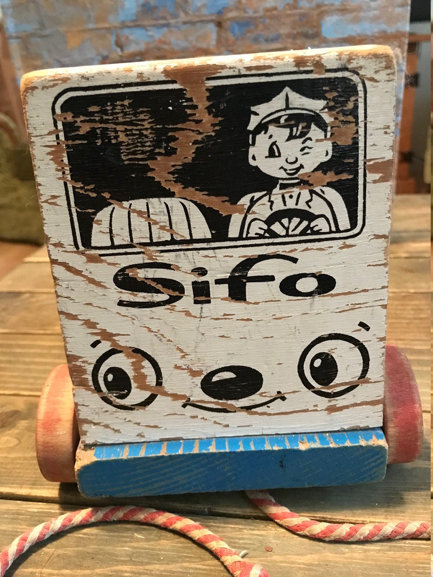 Vintage 50s Wood Milkman Pull Toy Sifo Co Milk Bottles in - Etsy