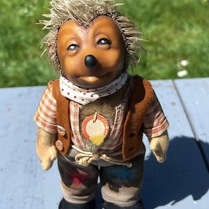 Vintage 60s Steiff Mecki Hedgehog Boy Doll Made in Austria Collectable ...