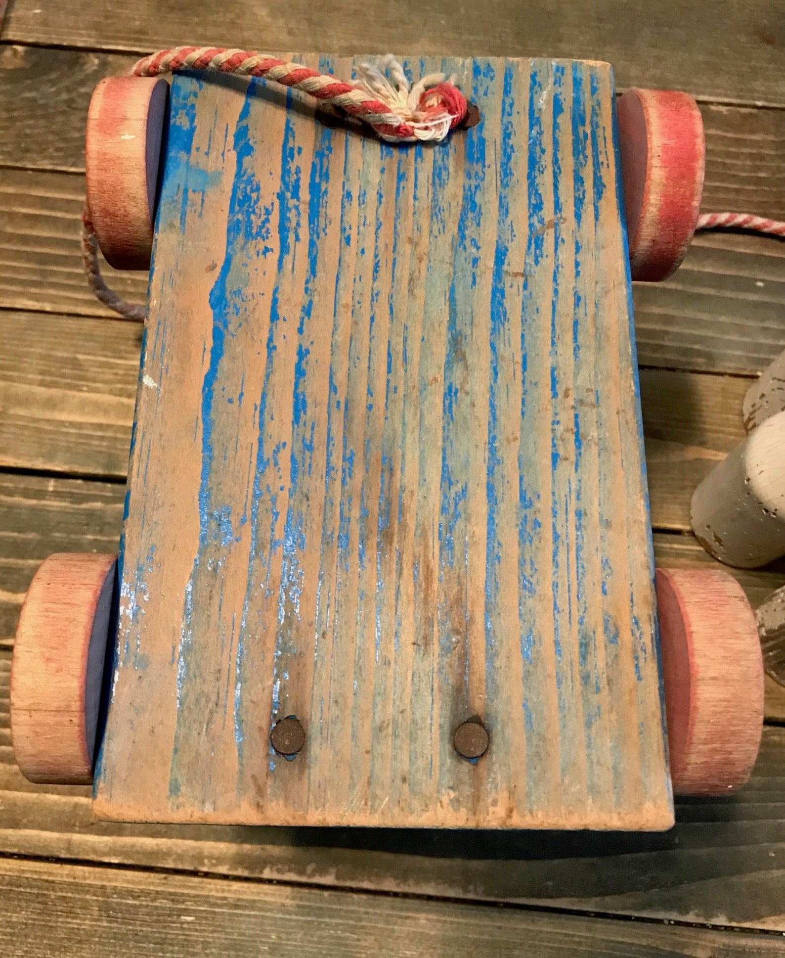 Vintage 50s Wood Milkman Pull Toy Sifo Co Milk Bottles in - Etsy