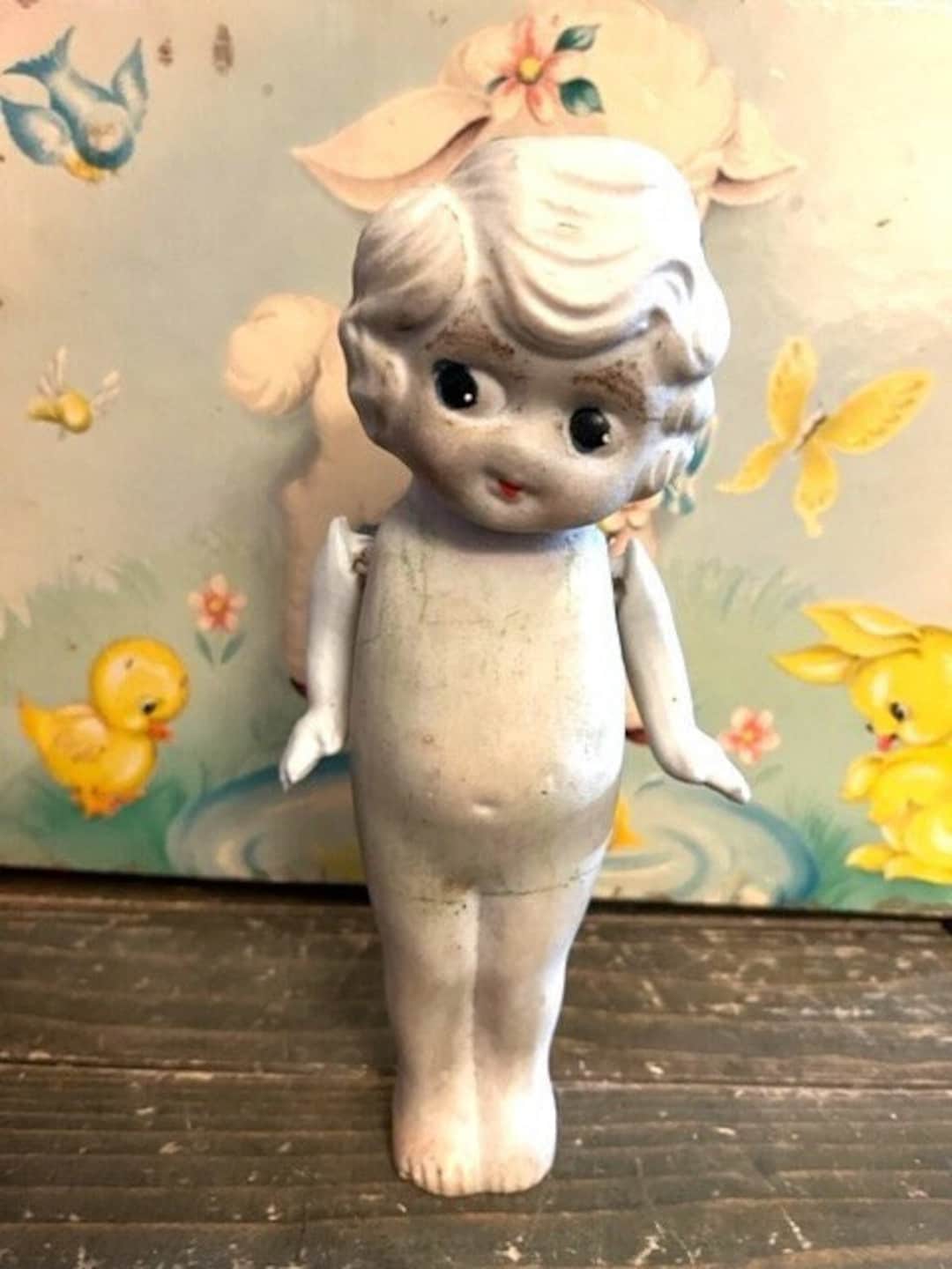 Vintage 40s Bisque Kewpie Doll Hand Painted Made in Japan Figurine ...