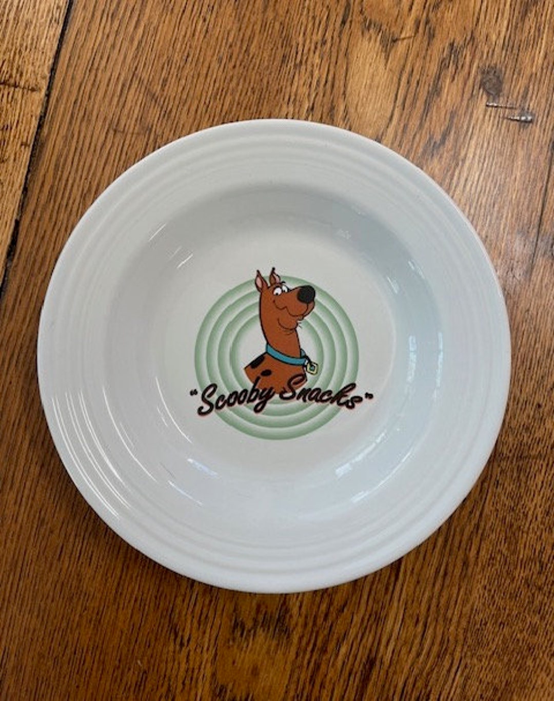 Vintage 90s Scooby-doo Cereal Bowl White Fiestaware "scooby Snacks ...