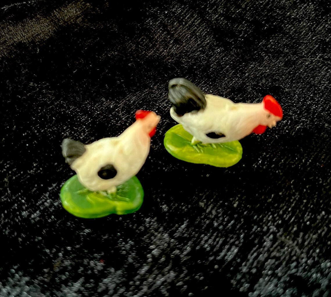 Vintage 50s Teeny Tiny Rubber Chicken Rooster Geese and Duck - Etsy