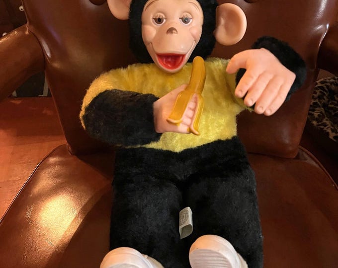 Vintage 50s Mr Bim Zip Zippy Monkey Chimpanzee Rubber Face Chimp 17 ...