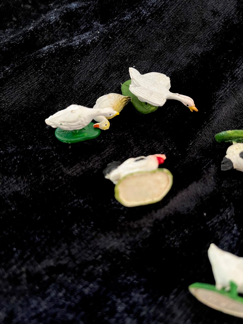 Vintage 50s Teeny Tiny Rubber Chicken Rooster Geese and Duck - Etsy