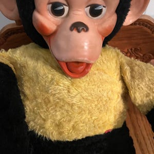 Vintage 60s Large Mr Bim Zip Zippy Monkey Banana Eating Chimpanzee ...