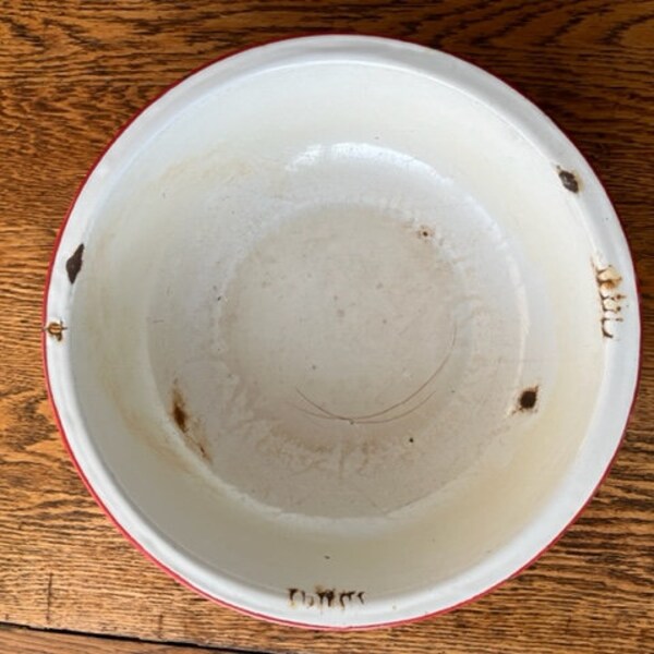 Red White Enamelware - Etsy