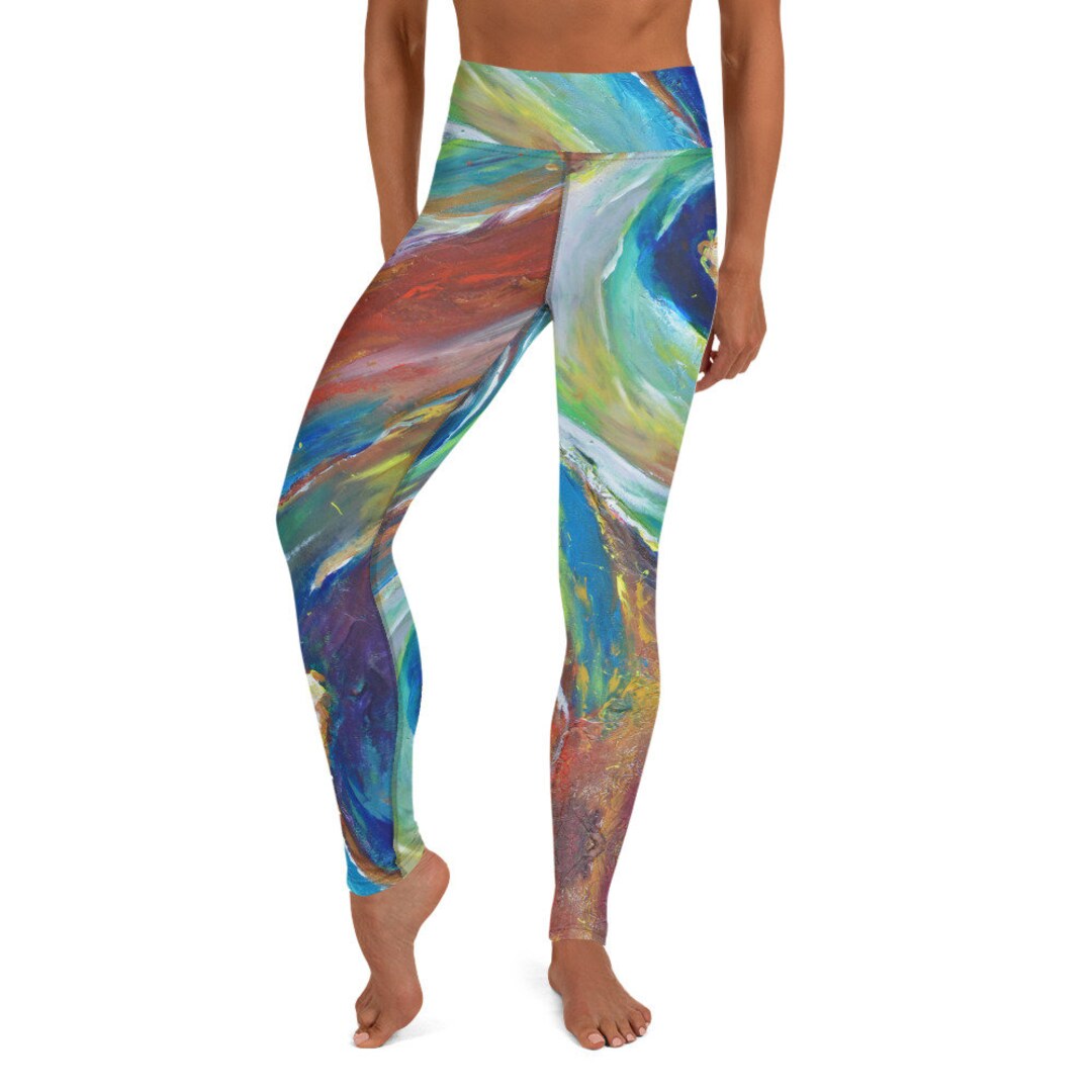 I Am Holy Sacred Temple Yoga Gym Workout Rainbow Leggings by Ahavah ...