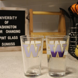 Color Changing! University of Washington Huskies NCAA Thermoc Logo Pint ...