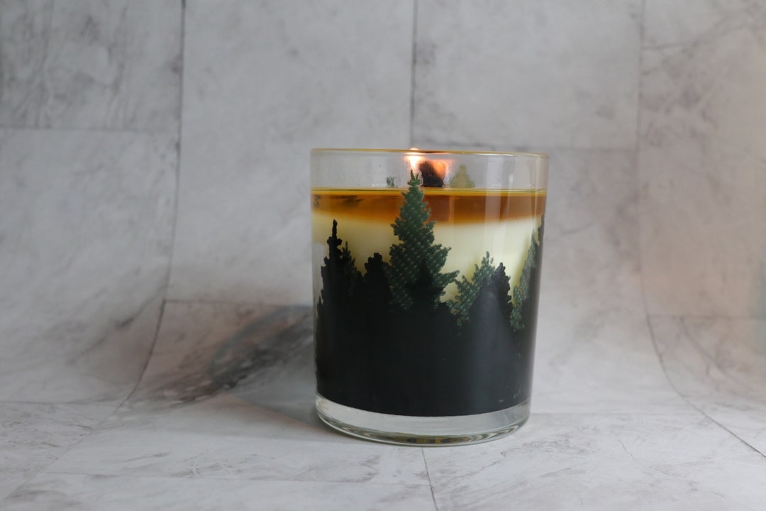 Color Changing! Fresh Pine Trees Thermoh Logo Candle - Reusable as a ...