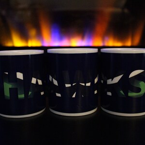 Color Changing! Hawks Eyes Football Thermoh Exray Ceramic Coffee Mug - Etsy