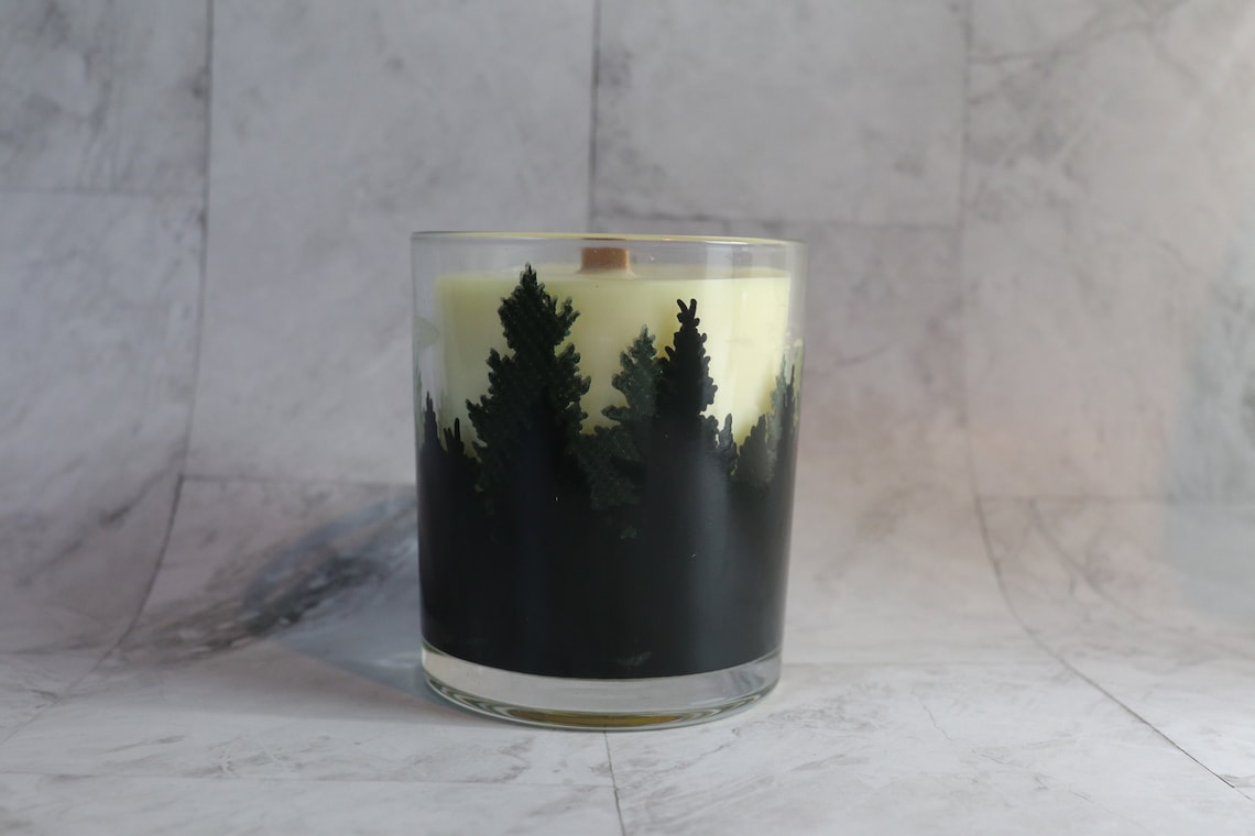 Color Changing Fresh Pine Trees Thermoh Logo Candle - Etsy
