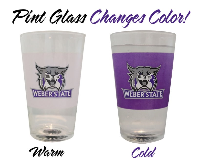 Color Changing! Weber State University Wildcats NCAA Thermoc Exray Pint ...
