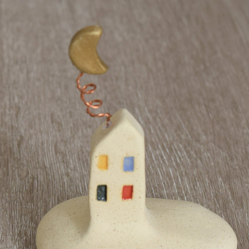 Artistic Handmade Ceramic House Ceramic Pebble House - Etsy