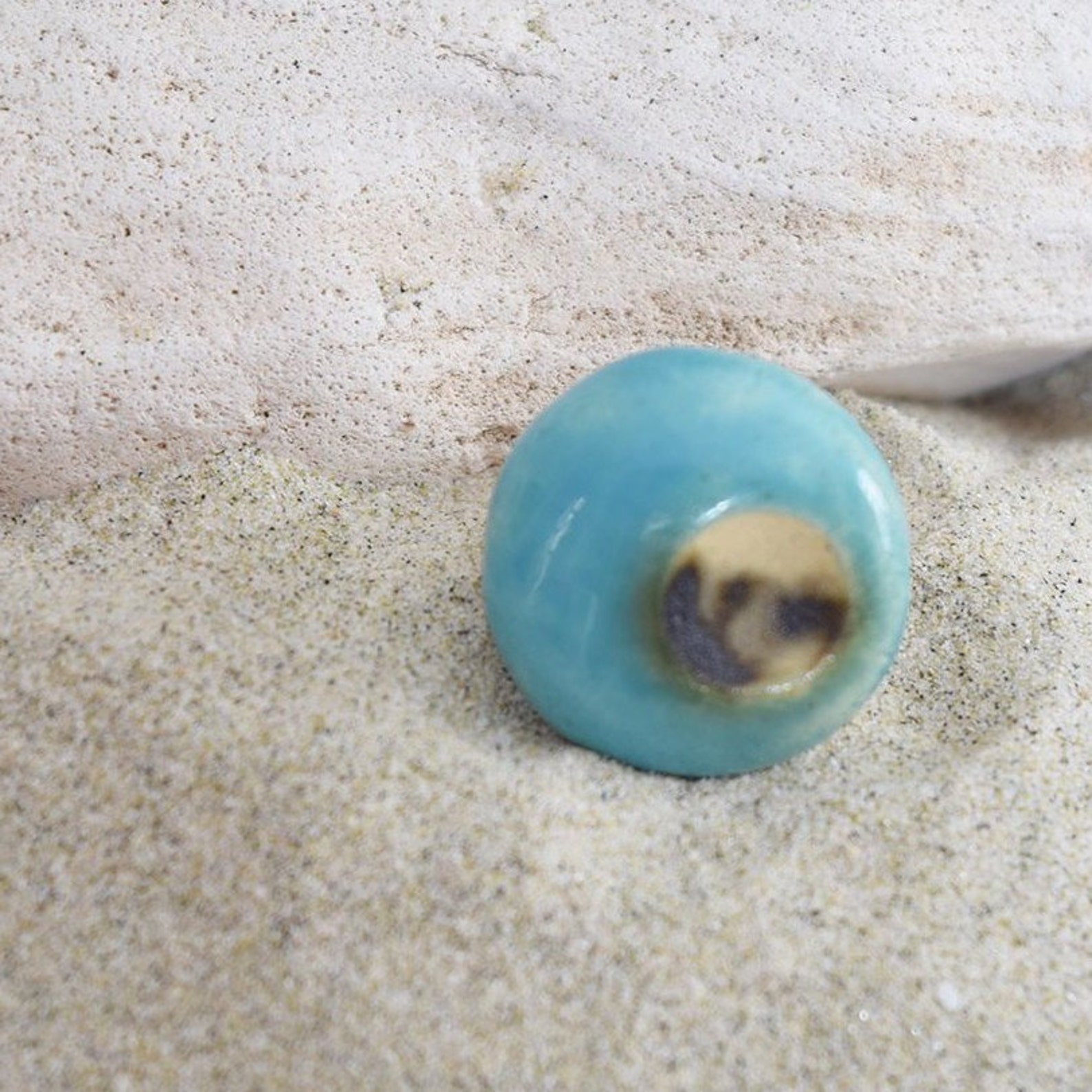 Unique CERAMIC STATEMENT Ring, Domed Contemporary Ring, Cocktail Ring ...