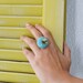 Unique CERAMIC STATEMENT Ring Domed Contemporary Ring - Etsy