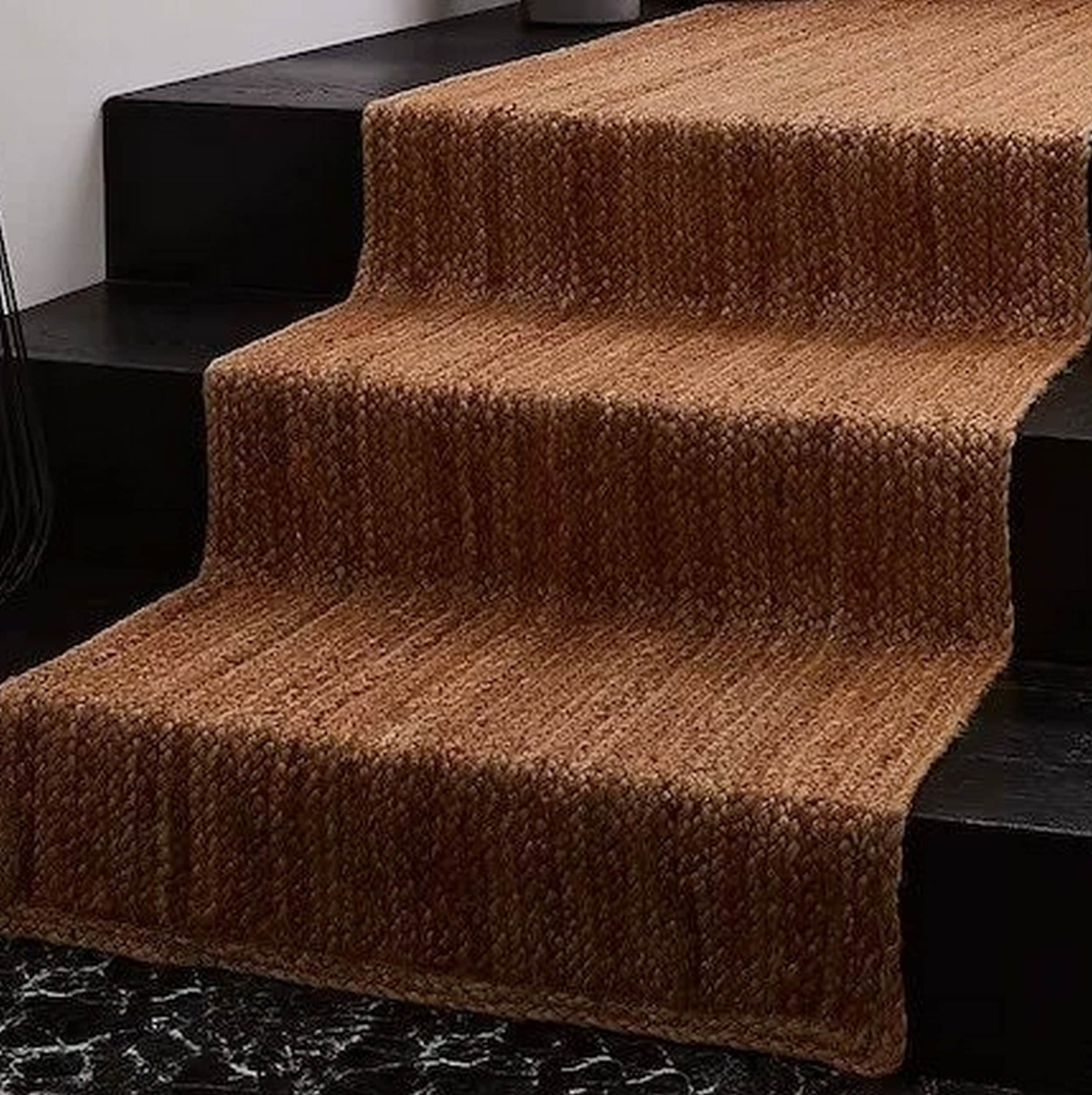 Jute Stairs Runner Natural Fiber Jute Runner Rug Vintage Style CUSTOM ...