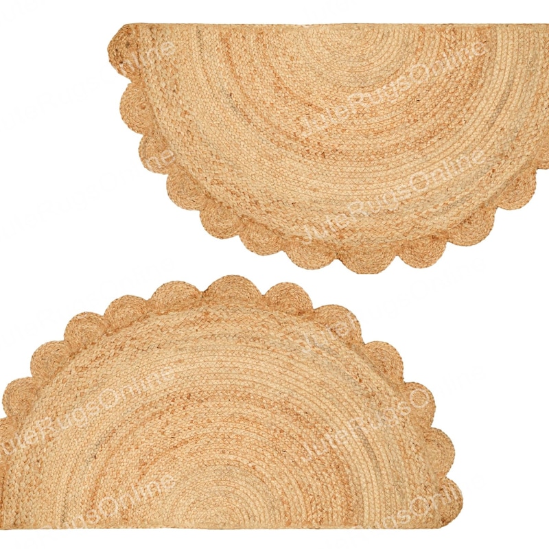 Scalloped Front Door Mat - Etsy