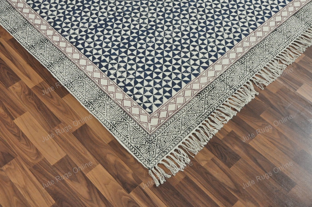 9x12 Ft Washable Cotton Rug Washable Organic Area Rug for Living Room ...