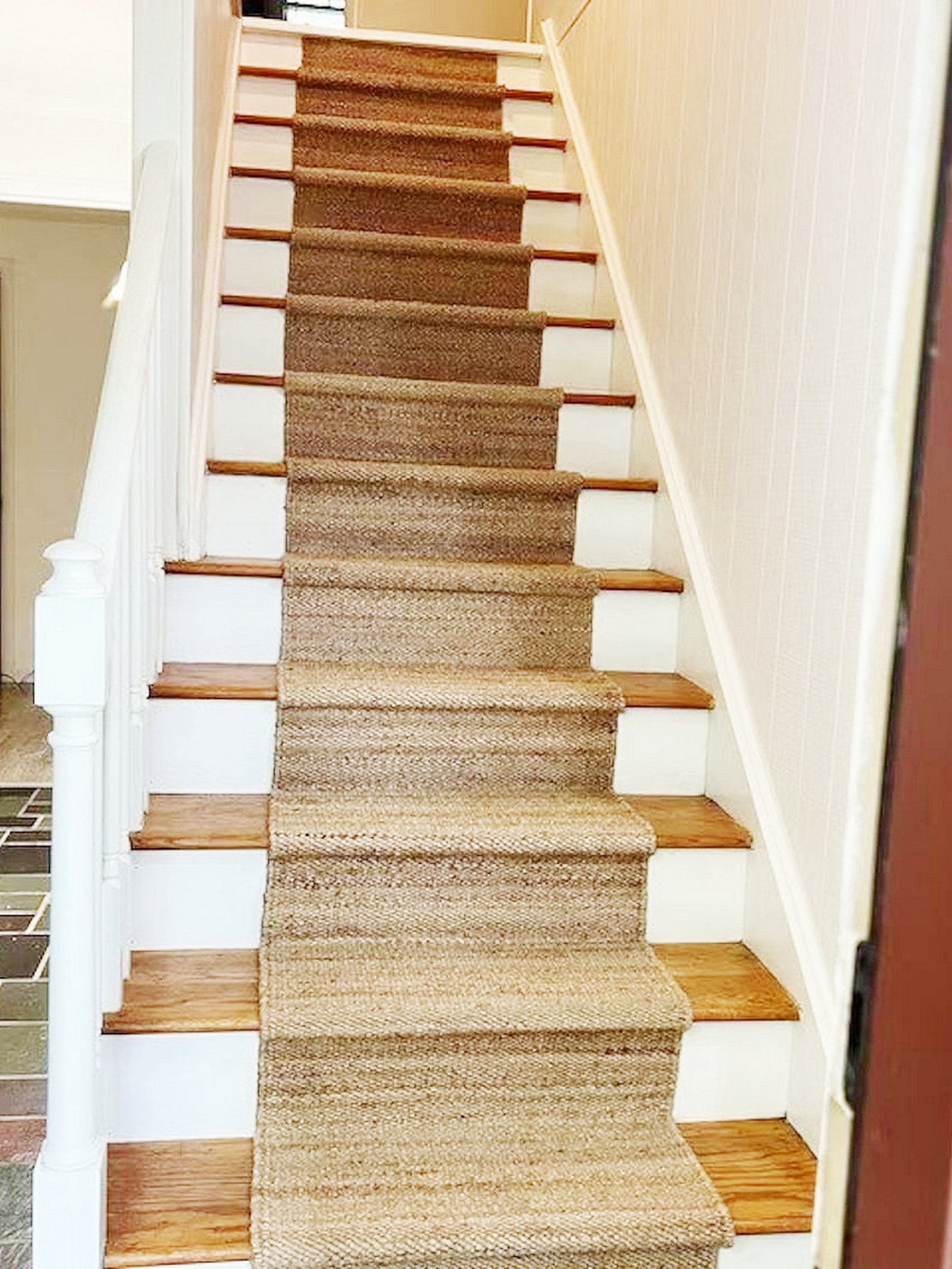 Jute Stairs Runner Carpet for Stairs Sisal Runner Seagrass Carpet Sisal ...