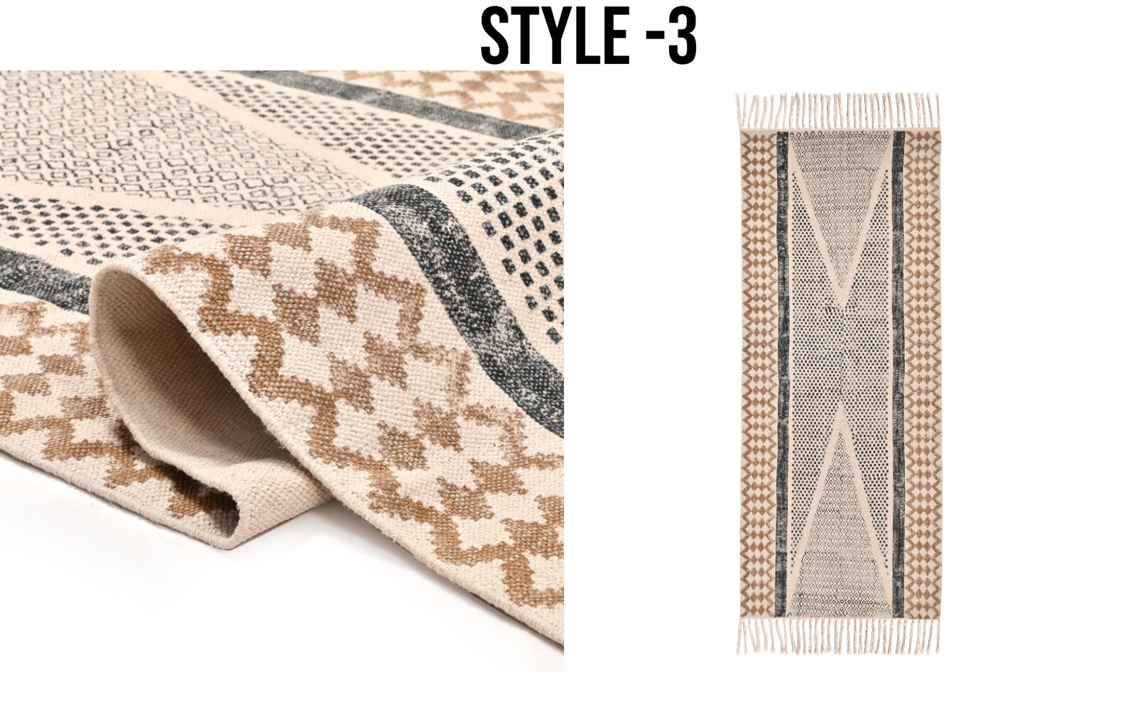 Cotton Washable Runner Rug Yoga Mat Hall Runner Entry Rug Staircase ...