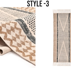 Cotton Washable Runner Rug Hall Runner Entry Rug, Yoga Mat Staircase ...