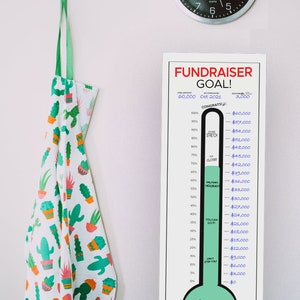 Giant FUNDRAISING Thermometer - Download and Print - Poster Goal ...