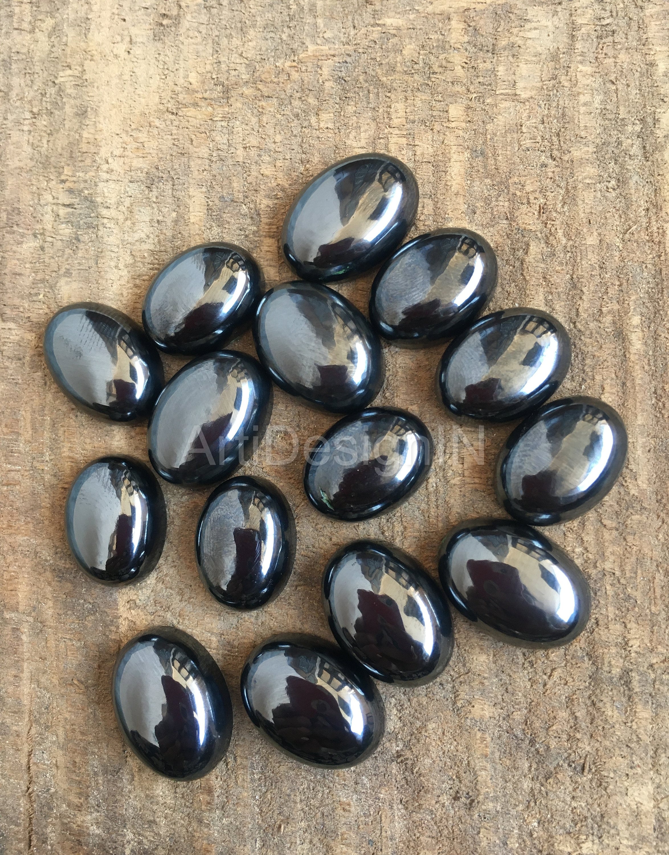 Craft Supplies & Tools Gemstones Hematite,Natural Hematite Oval Shape ...