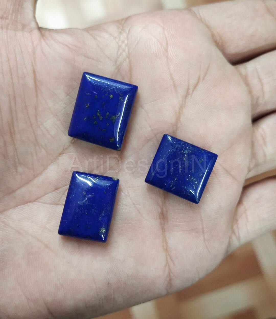 Natural Lapis Lazuli Square Shape Gemstone Calibrated Size Loose ...