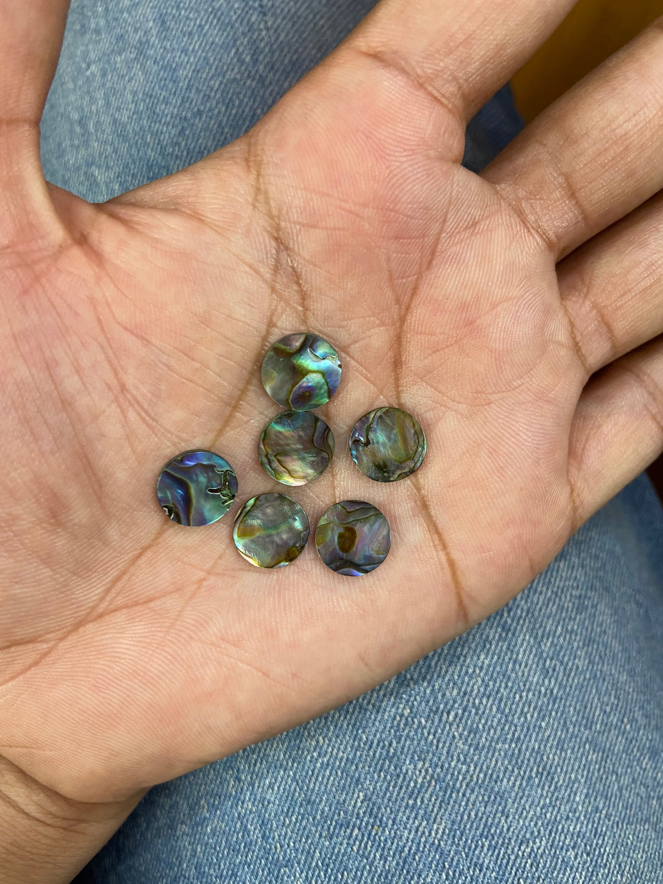 AAA Abalone Shell Round Coin Both Side Flat Discs Smooth Disc - Etsy