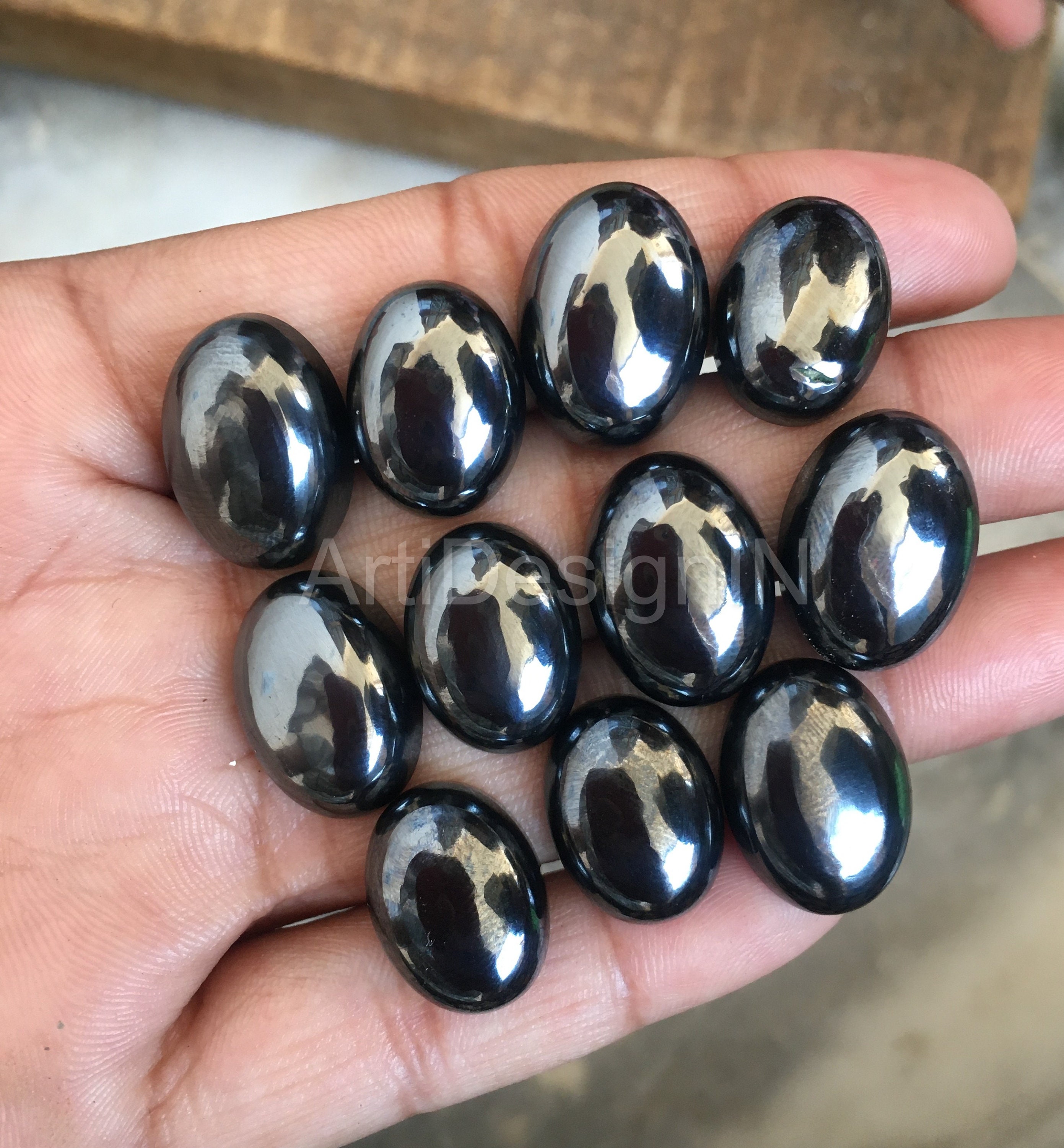 Craft Supplies & Tools Gemstones Hematite,Natural Hematite Oval Shape ...
