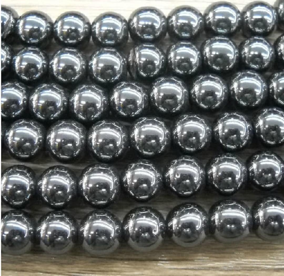 Natural Round Hematite Beads 6mm 8mm 10mm 12mm for Jewelry Making AAA ...