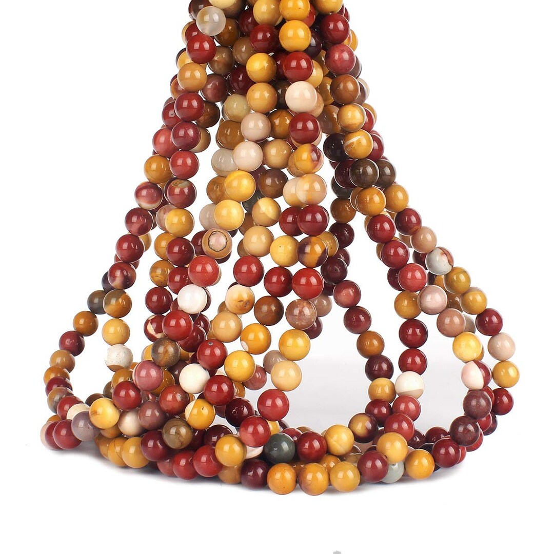 Natural Australian Mookaite Jasper Beads, Mookaite Round Beads, Natural ...