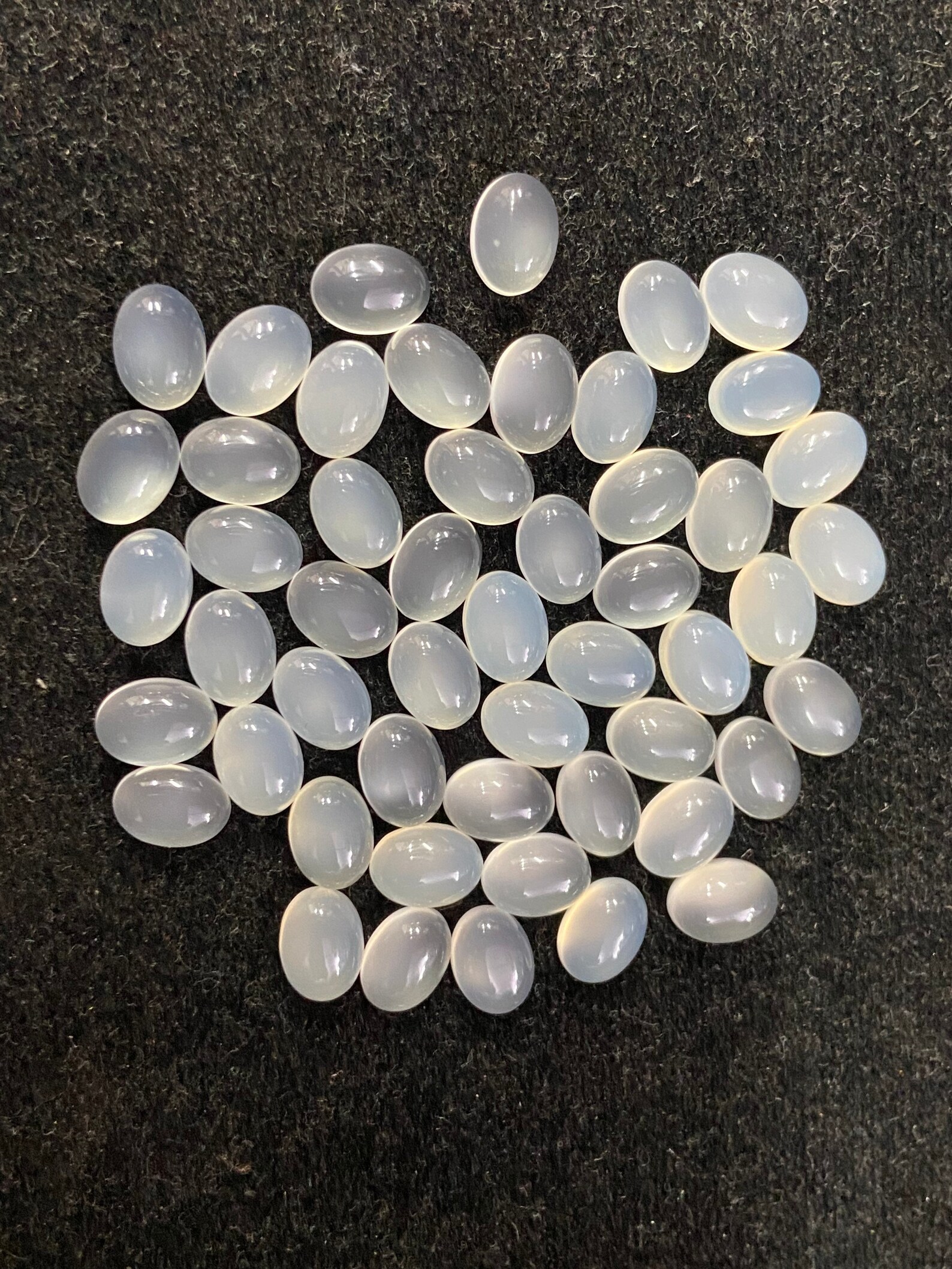 AAA White Chalcedony Oval Cabochon Calibrated Size Loose | Etsy