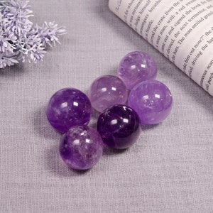 Wholesale Natural Amethyst Sphere/polished Amethyst Ball/gemstone Beads ...