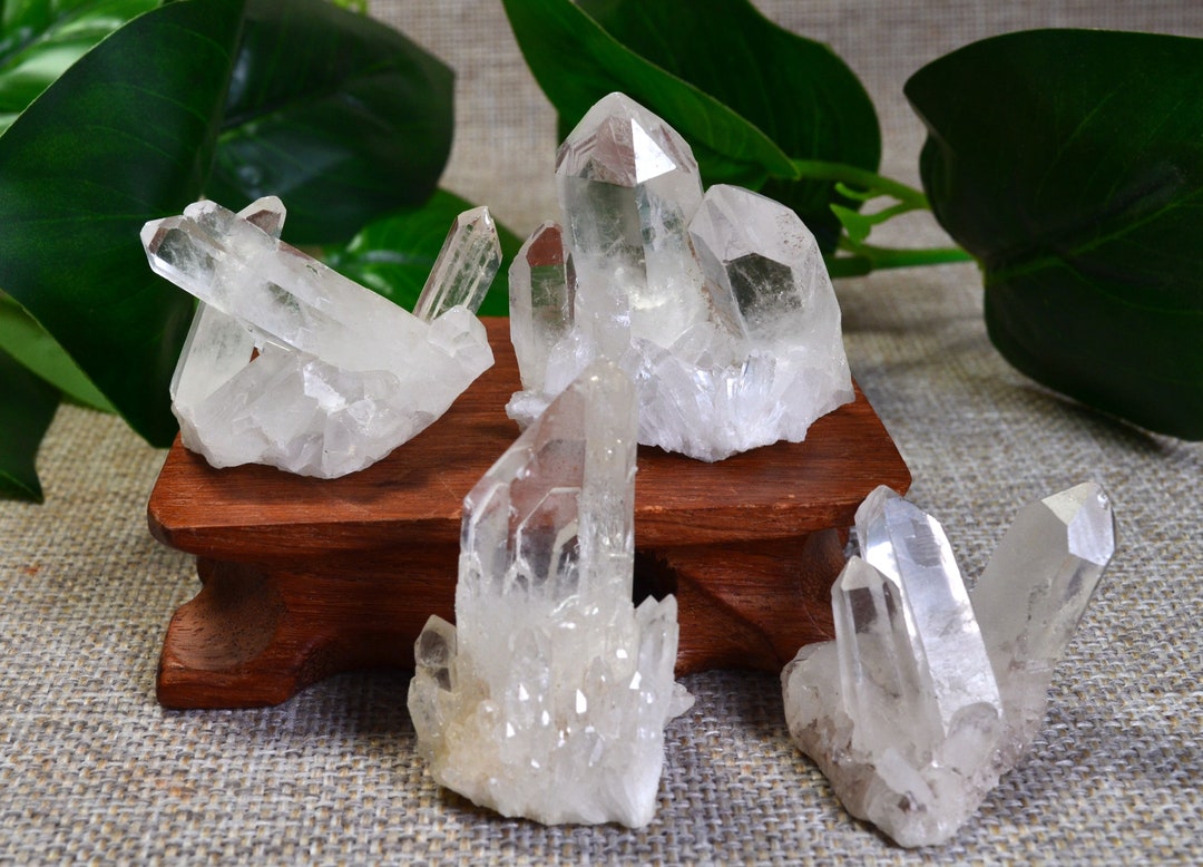 Natural Clear Tiny Quartz Crystal Cluster,small Crystal Point,random ...