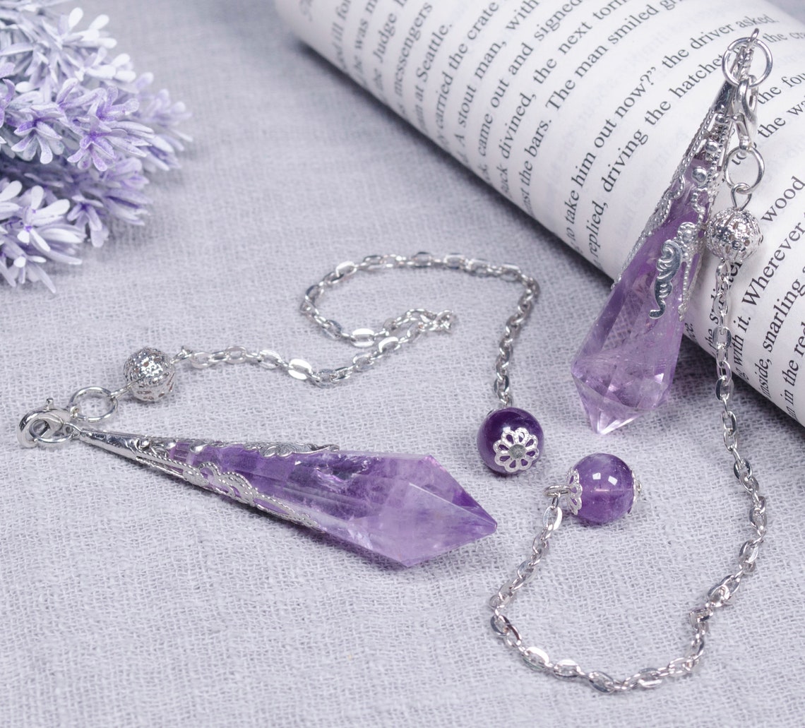 Wholesale Polished Amethyst Crystal Pendulum/Amethyst | Etsy