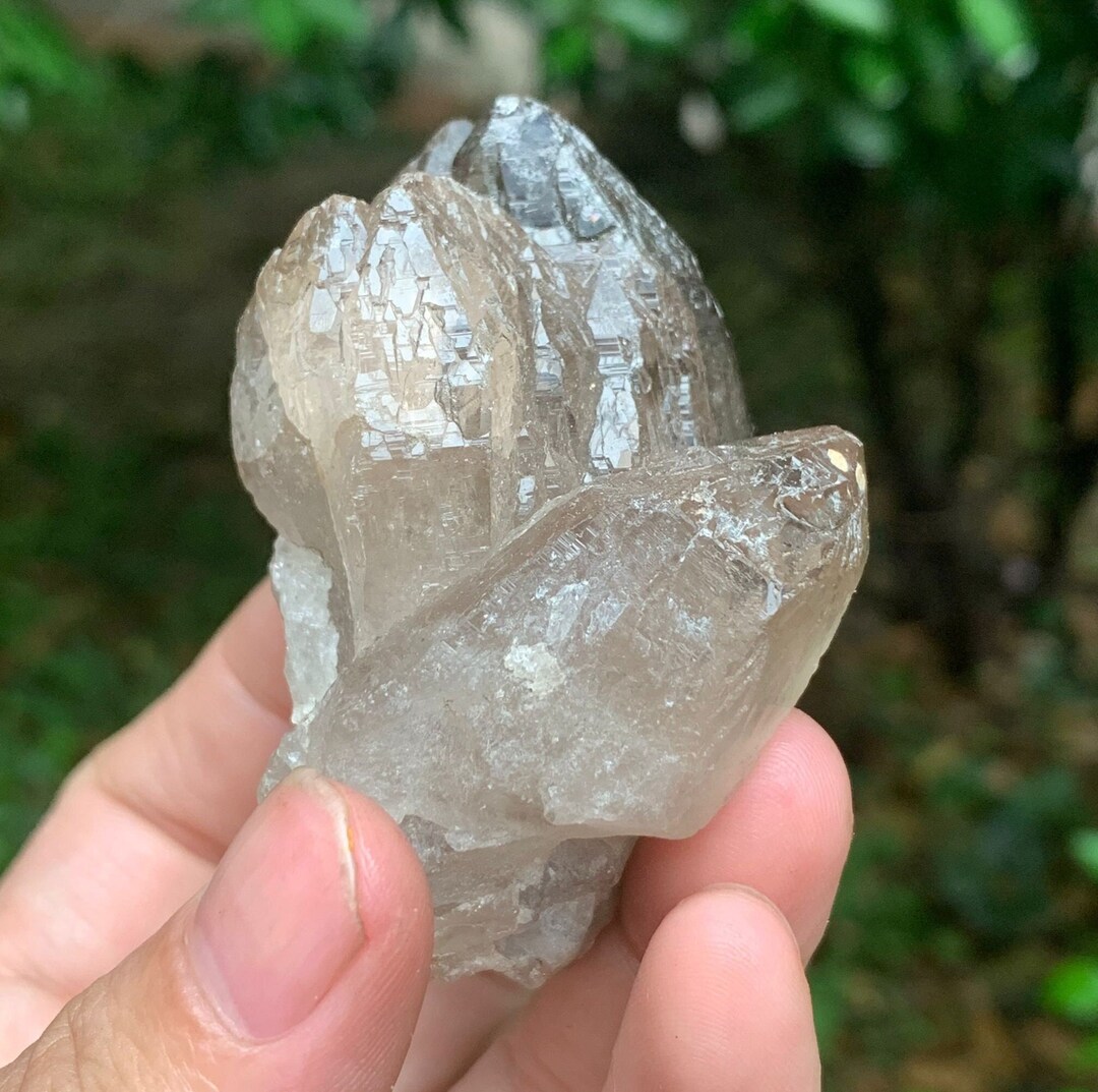 118g Natural Smoky Castle Quartz Crystal/clear Castle Quartz Cluster ...