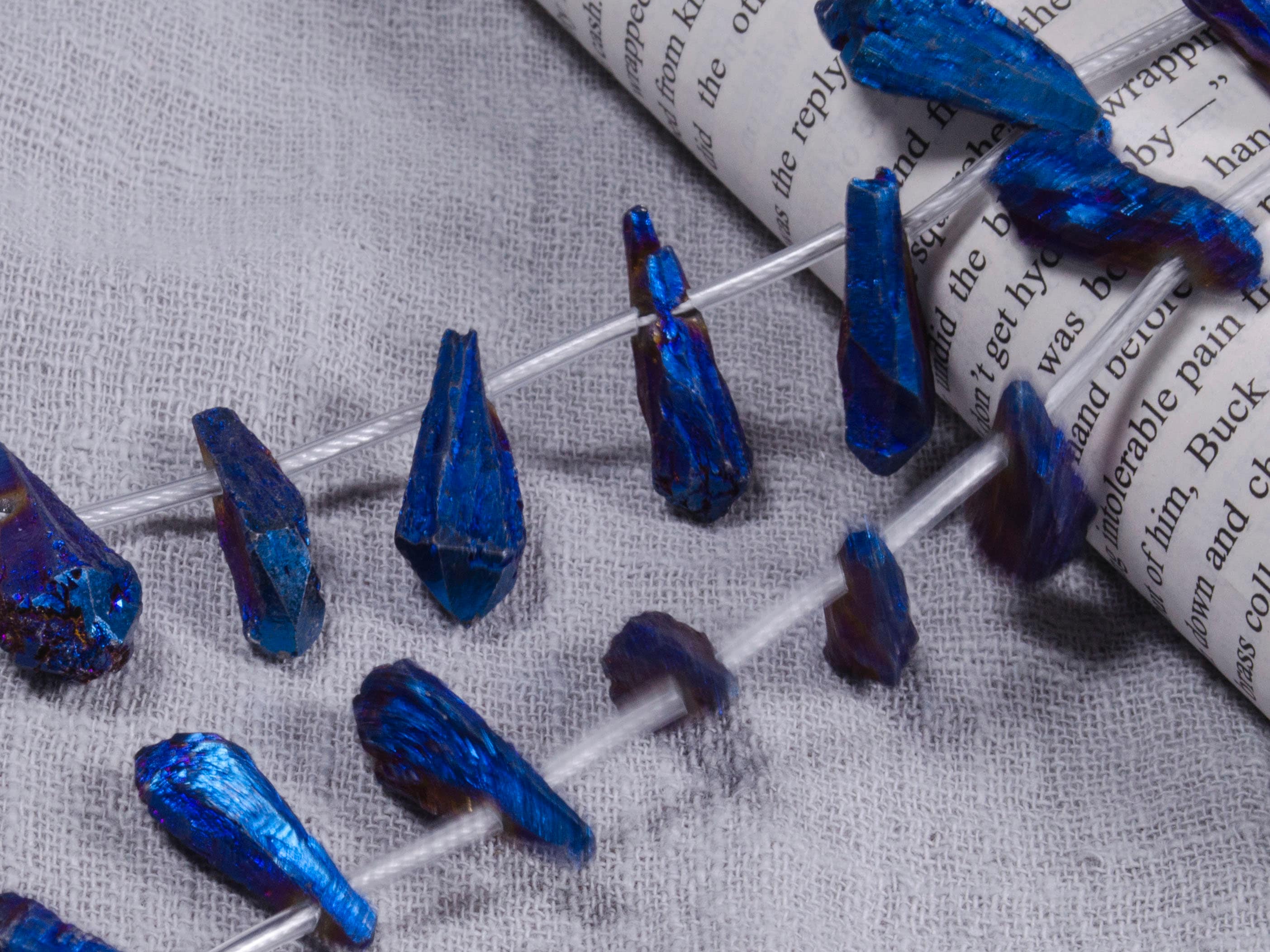 Bulk Sale Full Strand Teardrop-shaped Blue Crystal-aura | Etsy