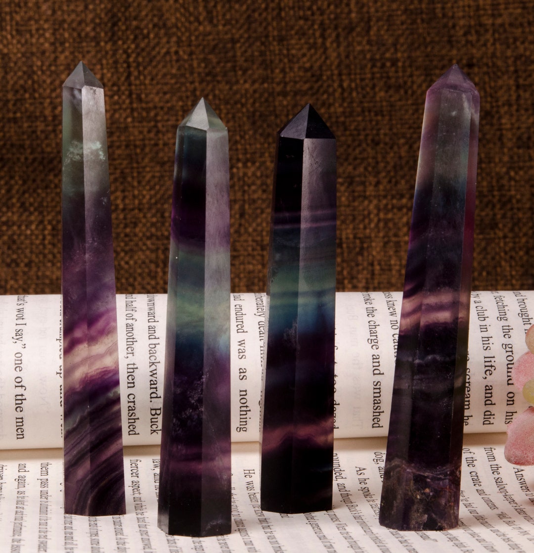 Wholesale Natural Fluorite Quartz Point/fluorite Crystal Tower/fluorite ...